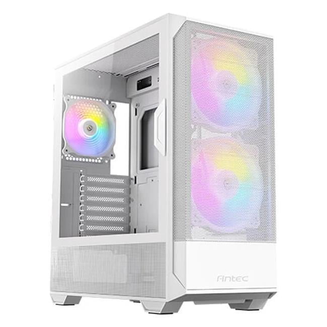 Antec White High Airflow Mesh Front Panel Mid-Tower ATX Cabinet Gaming ...