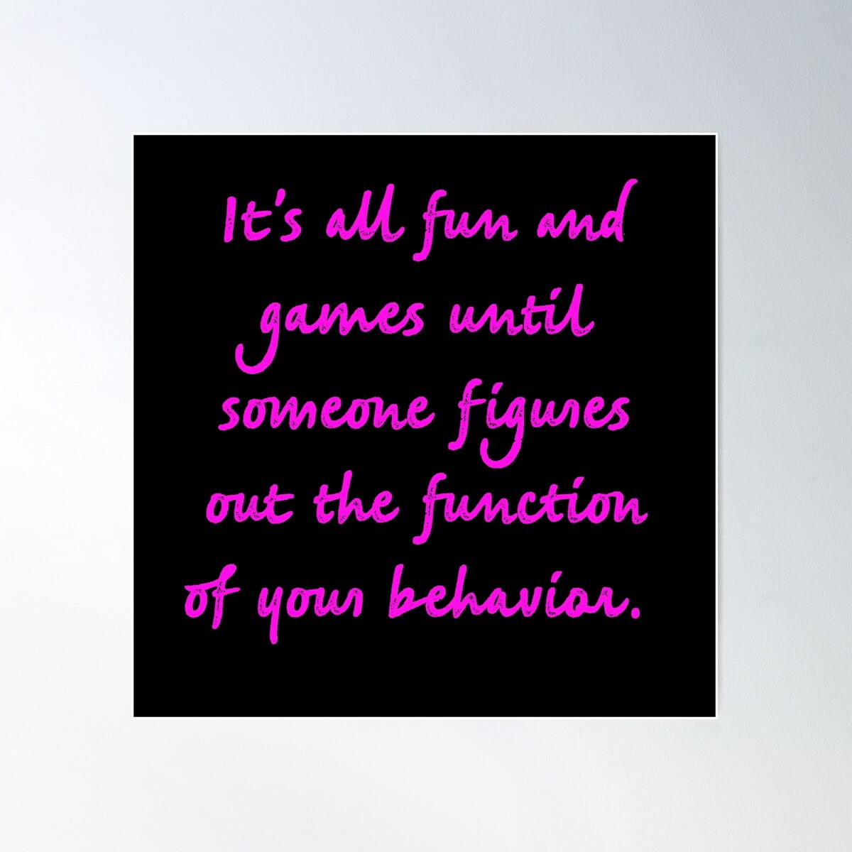 Antecedent Behavior Consequence Poster Wall Art, Modern Wall Decor For ...