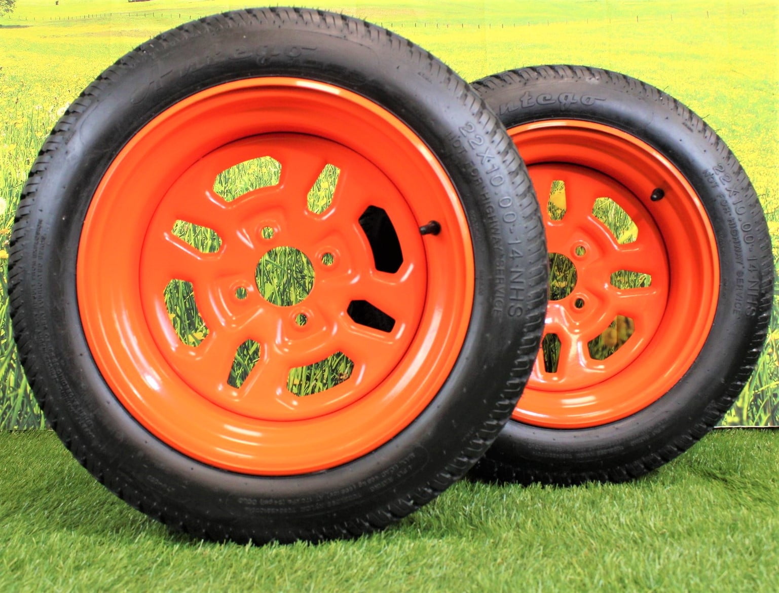 Antego Tire & Wheel 22x10.00-14 Kubota Assemblies K3011-17200, Set of 2 ...
