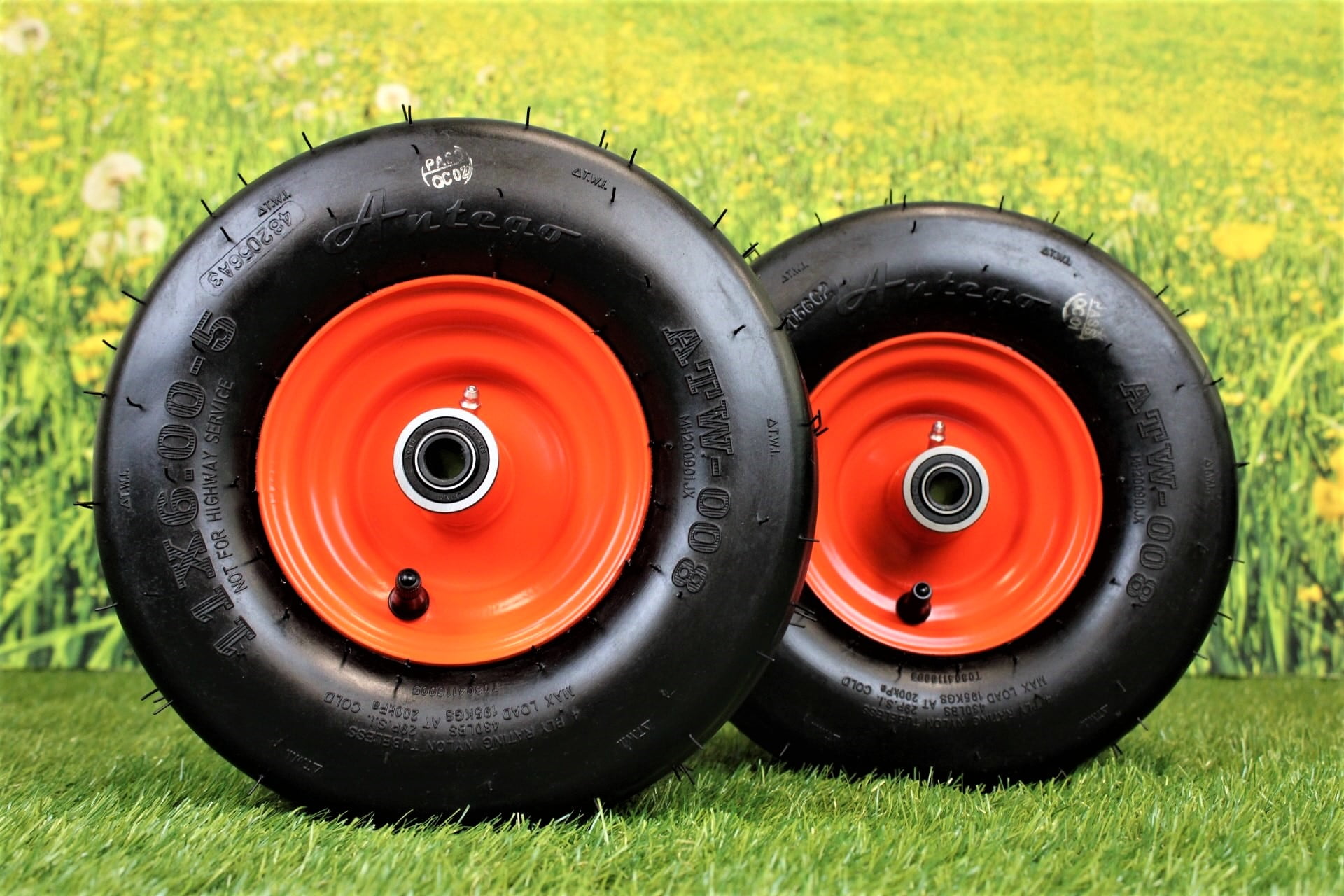 Antego Tire and Wheel (Set of 2) Bad Boy Pneumatic 11x6.00-5 Assemblies ...