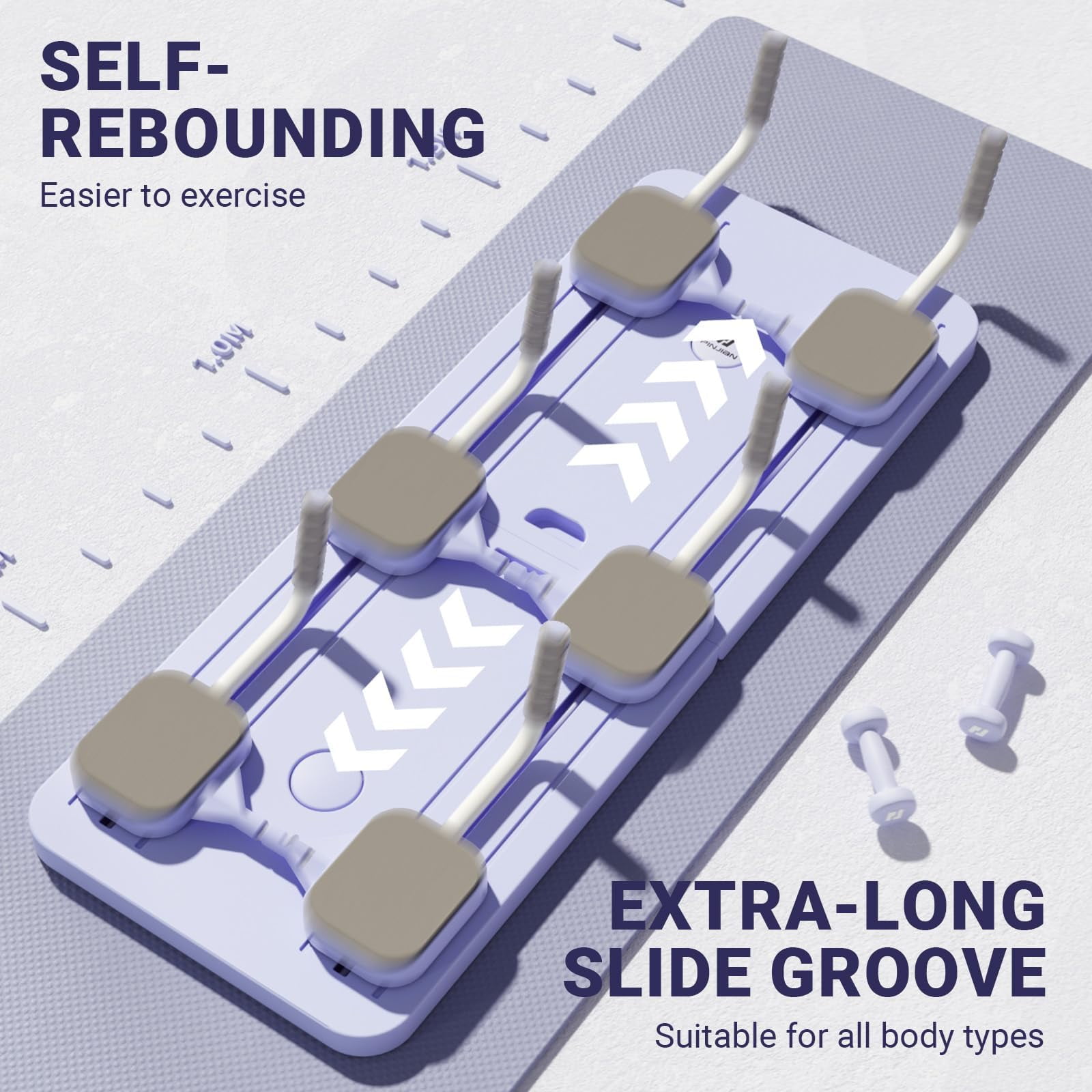 Antelat 5-in-1 Pilates Board, Pilates Reformer Set, Multi-Purpose ...