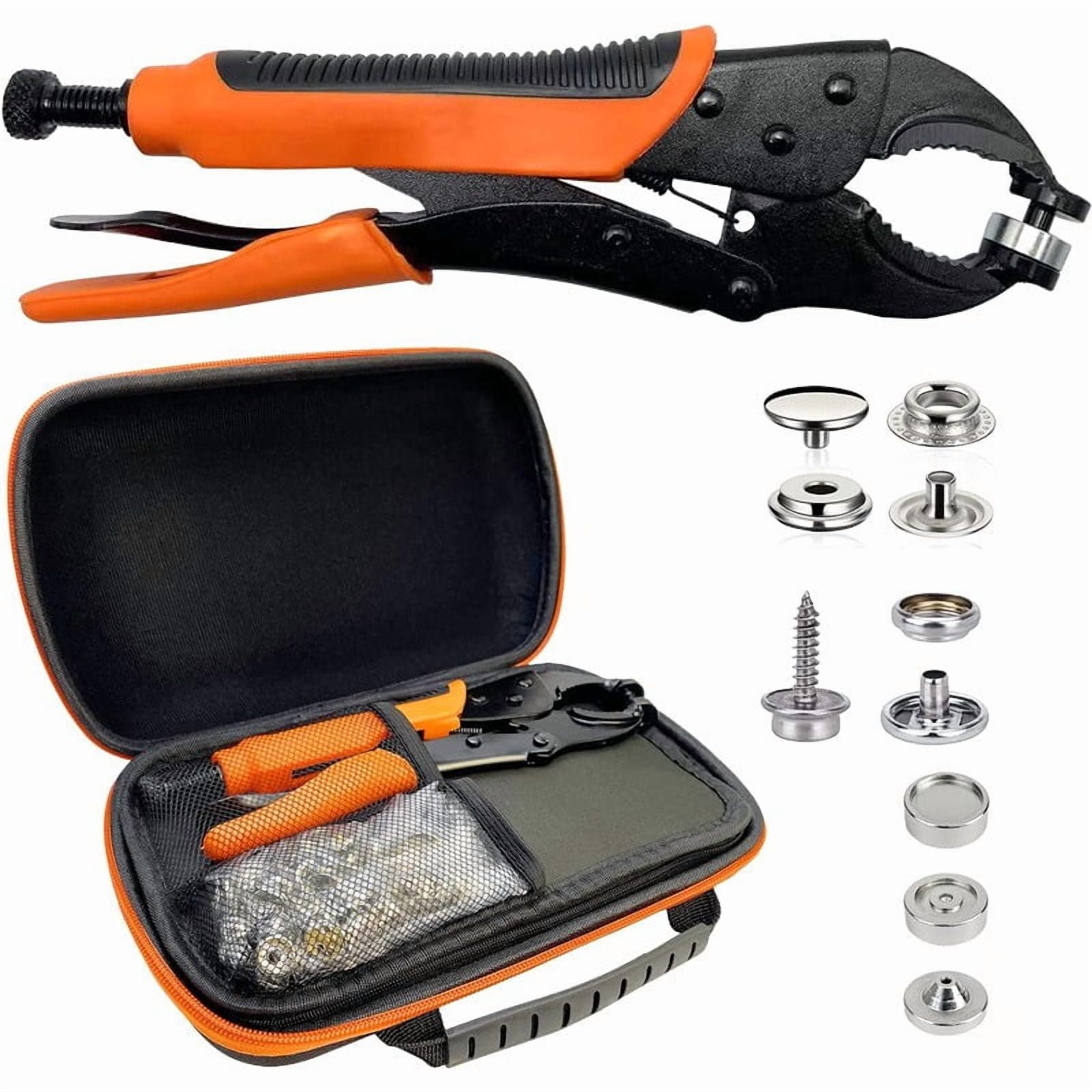 Antelat Heavy Duty Snap Fastener Tool Adjustable Snap Setter Tool ...