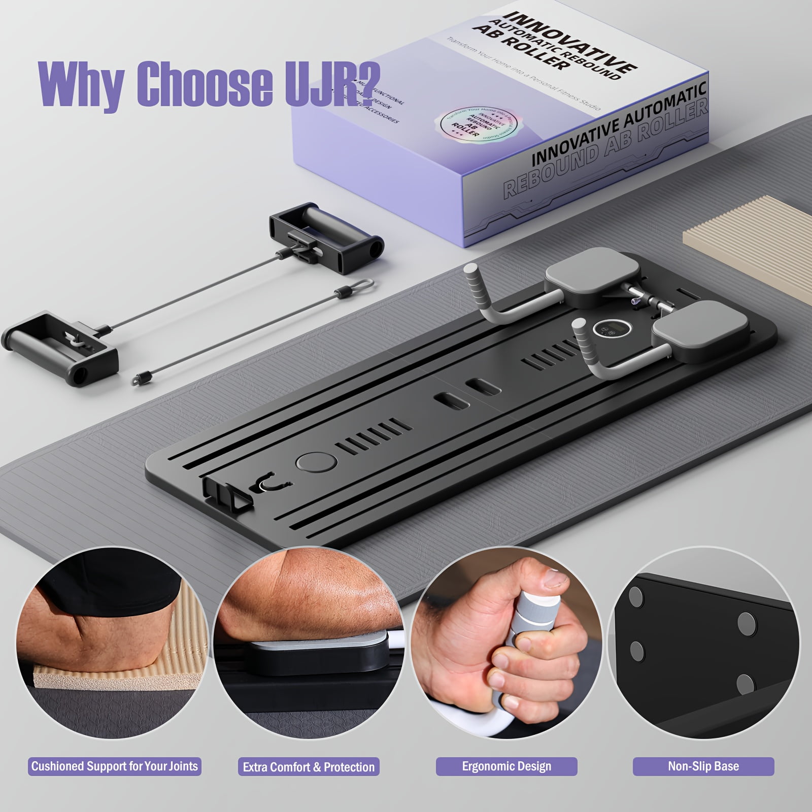 Antelat Pilates Board - Pilates Reformer Set, Multi-Purpose Foldable ...