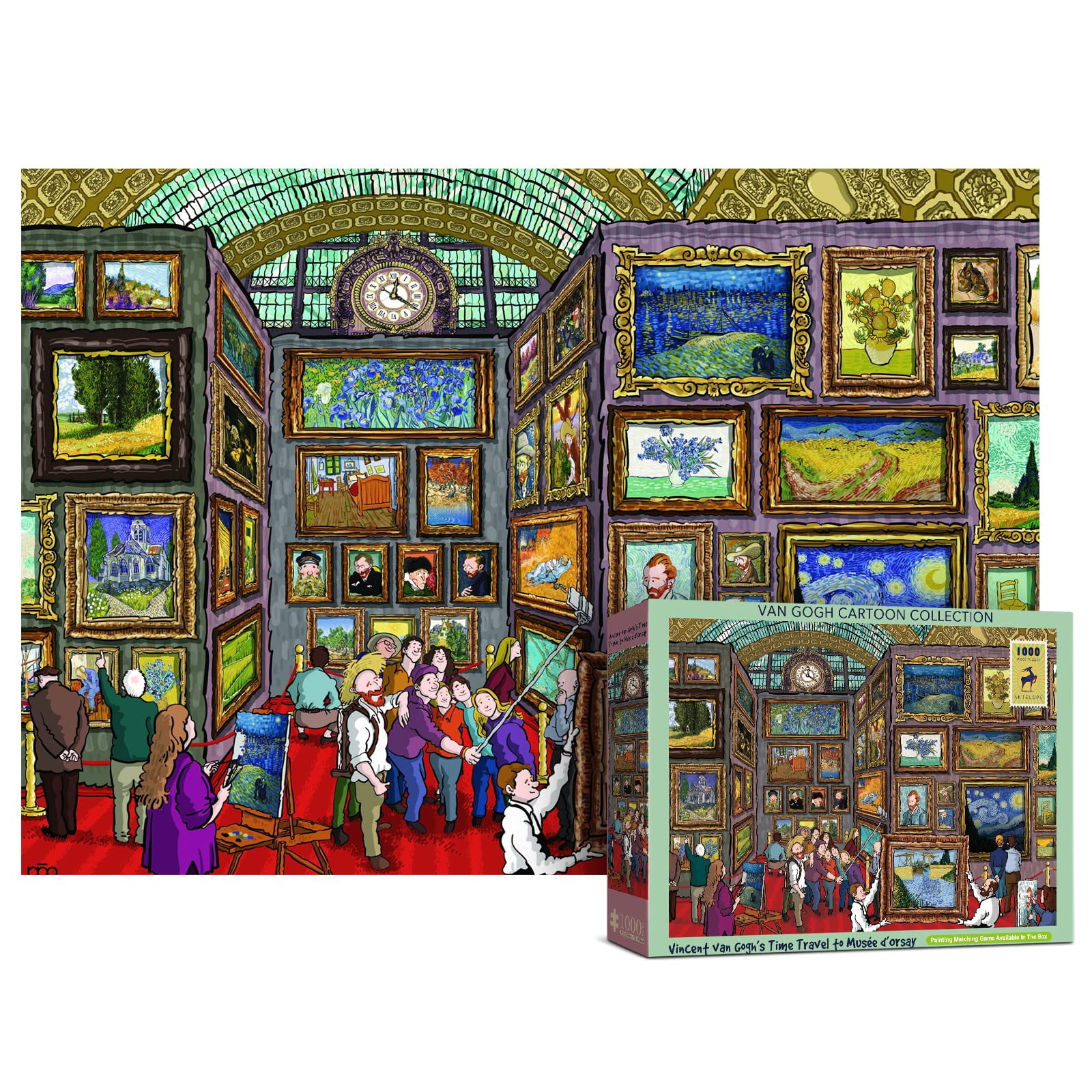 Antelope - 1000 Piece EC36 Puzzle for Adults, Van Gogh Jigsaw Puzzles ...