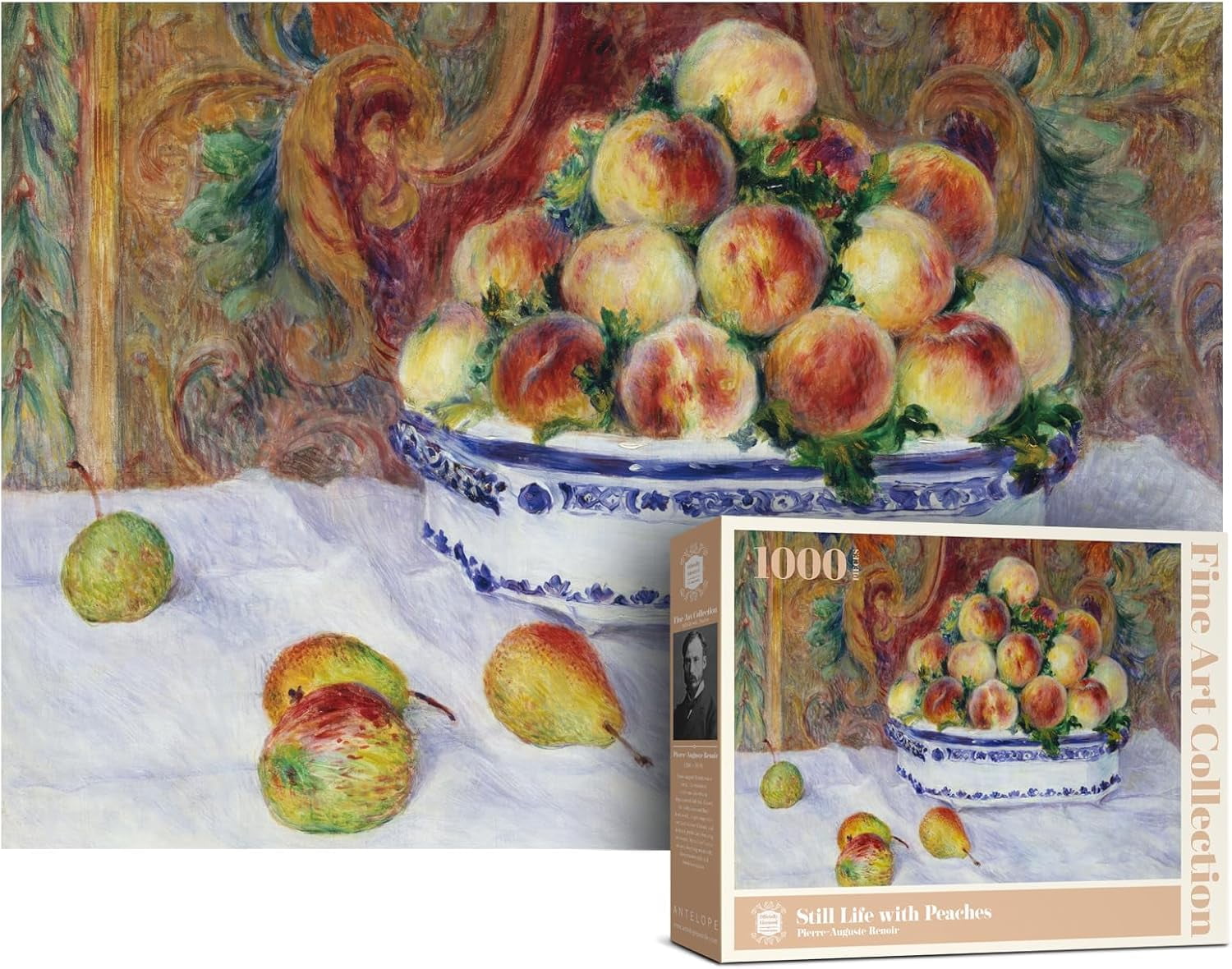 Antelope - 1000 Piece Puzzle for Adults, Still Life with Peaches, by ...