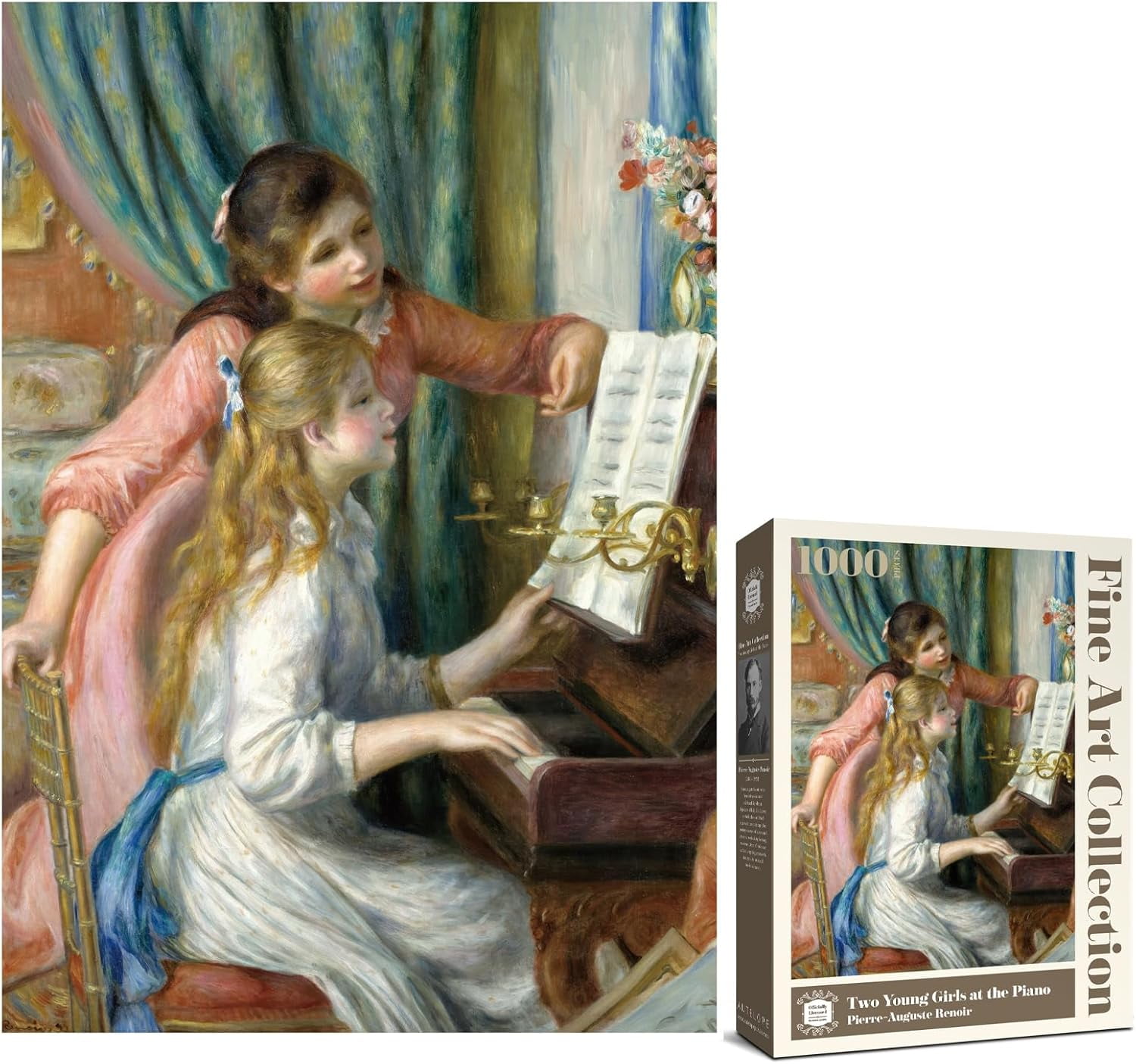 Antelope - 1000 Piece Puzzle for Adults, Two Young Girls at the Piano ...