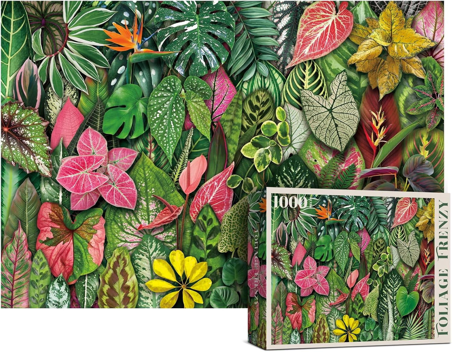 Antelope - 1000 Piece Puzzle for Adults, Foliage Frenzy - Jigsaw ...