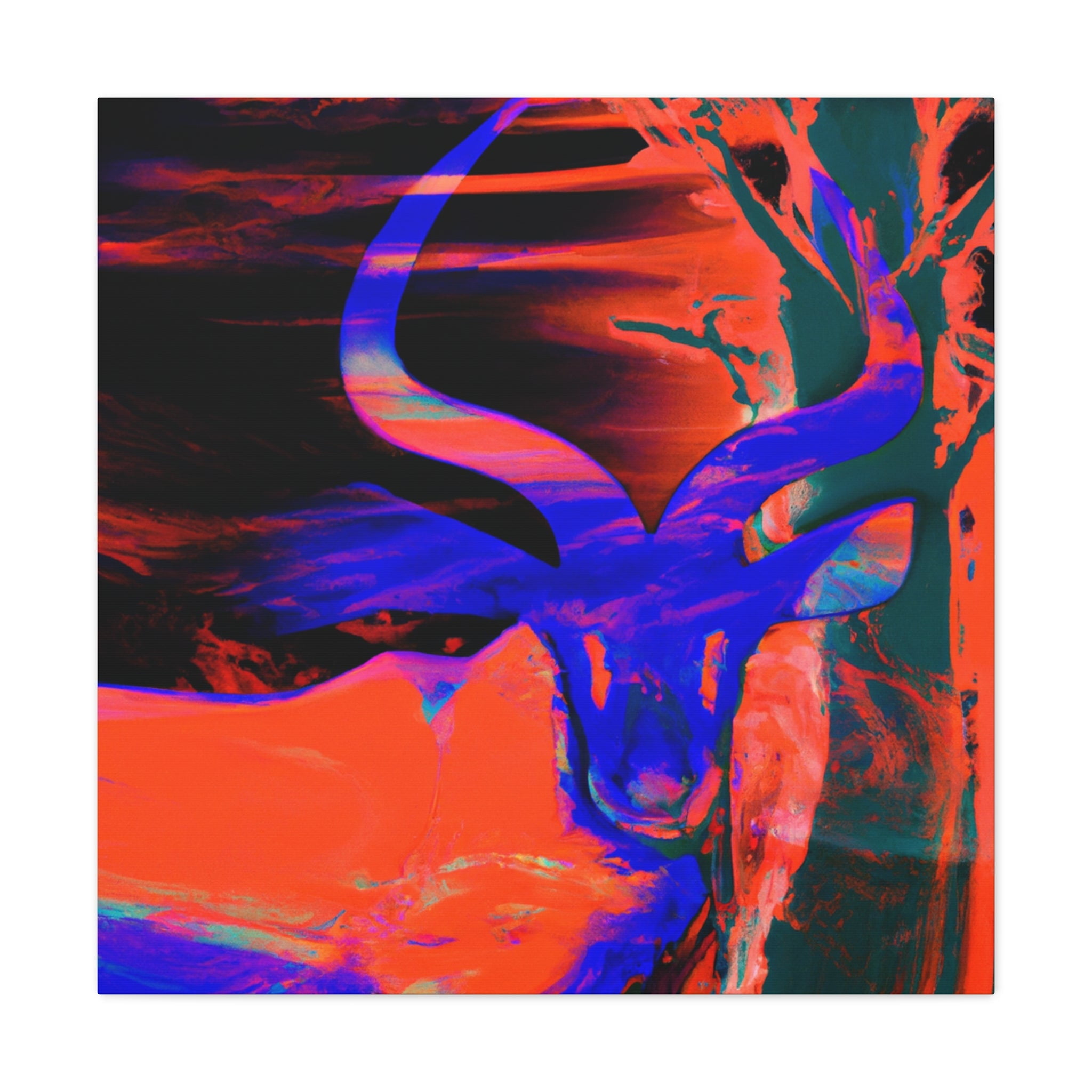 Antelope Amid Pop Art - Canvas - Walmart.com