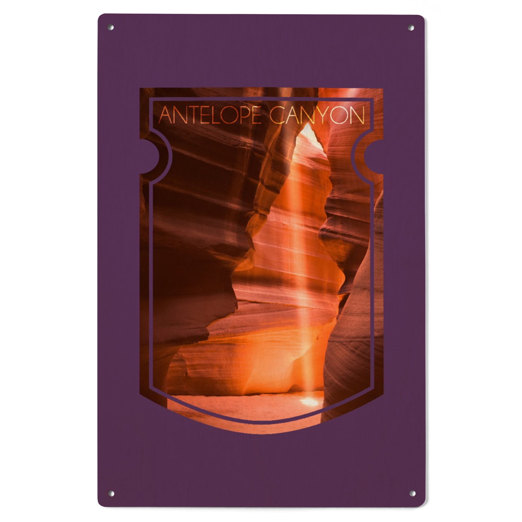 Antelope Canyon, Arizona, Contour Birch Wood Wall Sign (6x9 Rustic Home ...