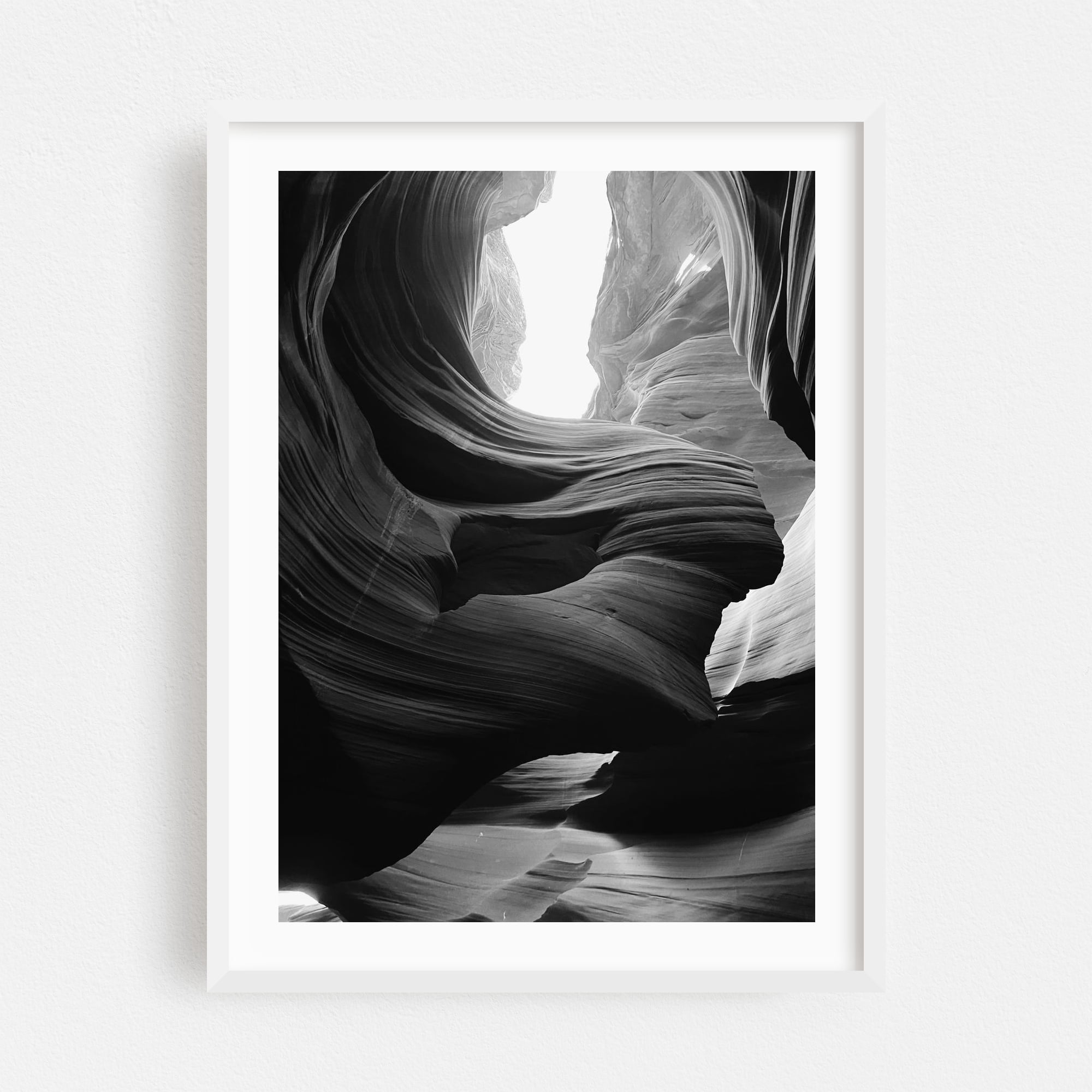 Antelope Canyon Black & White III - Arizona Photography Abstract Black ...