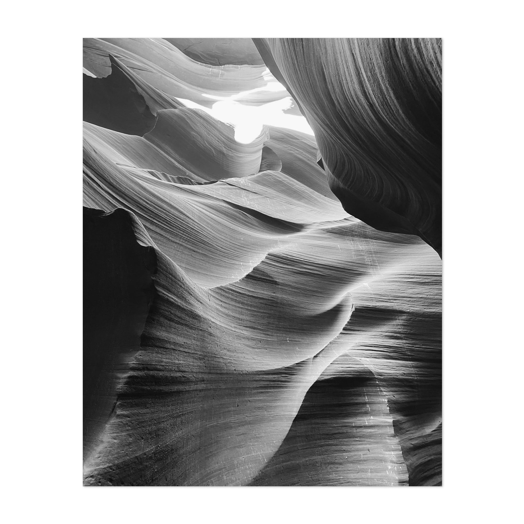 Antelope Canyon Black & White V - Arizona Photography Abstract Black ...