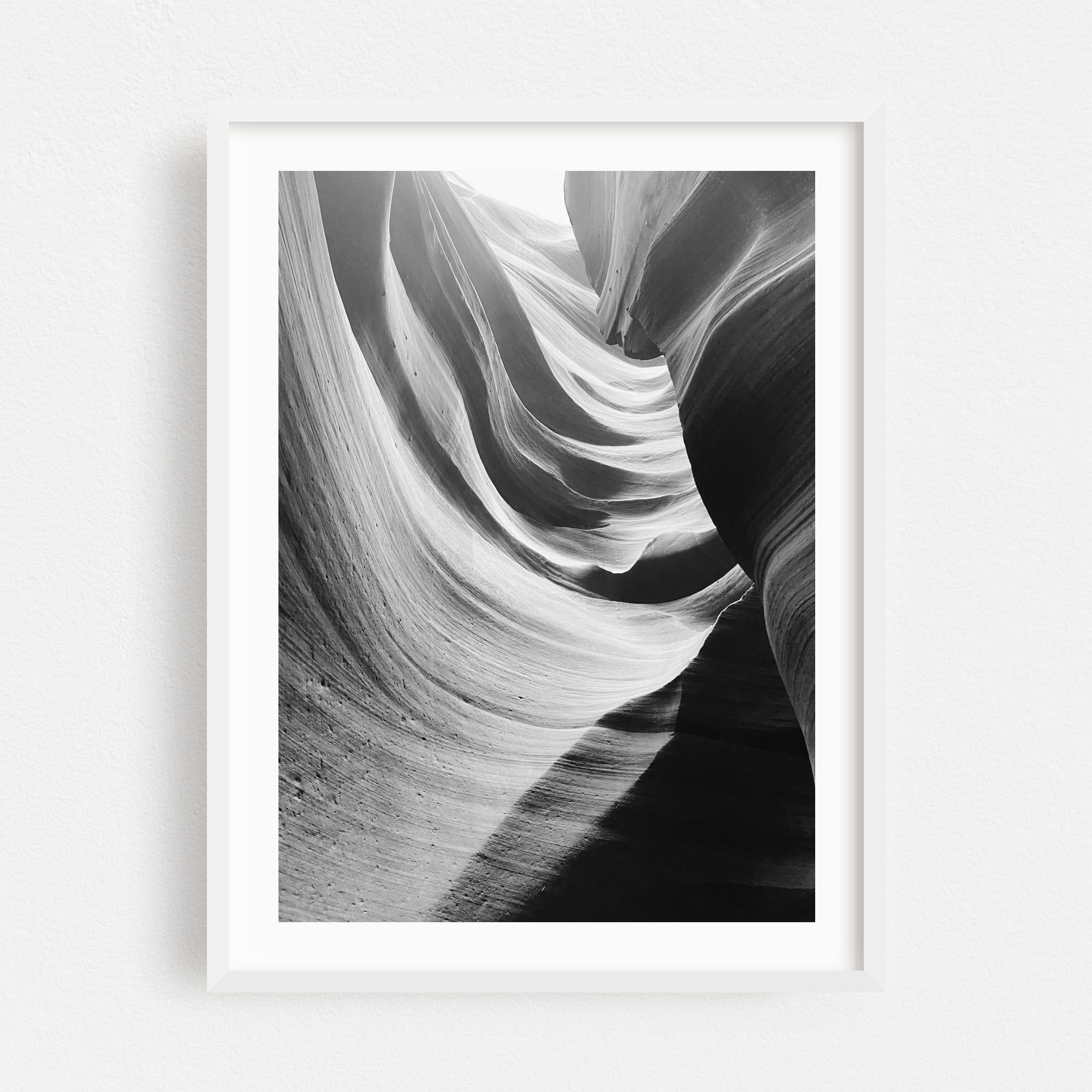 Antelope Canyon Black & White XII - Arizona Photography Abstract Black ...