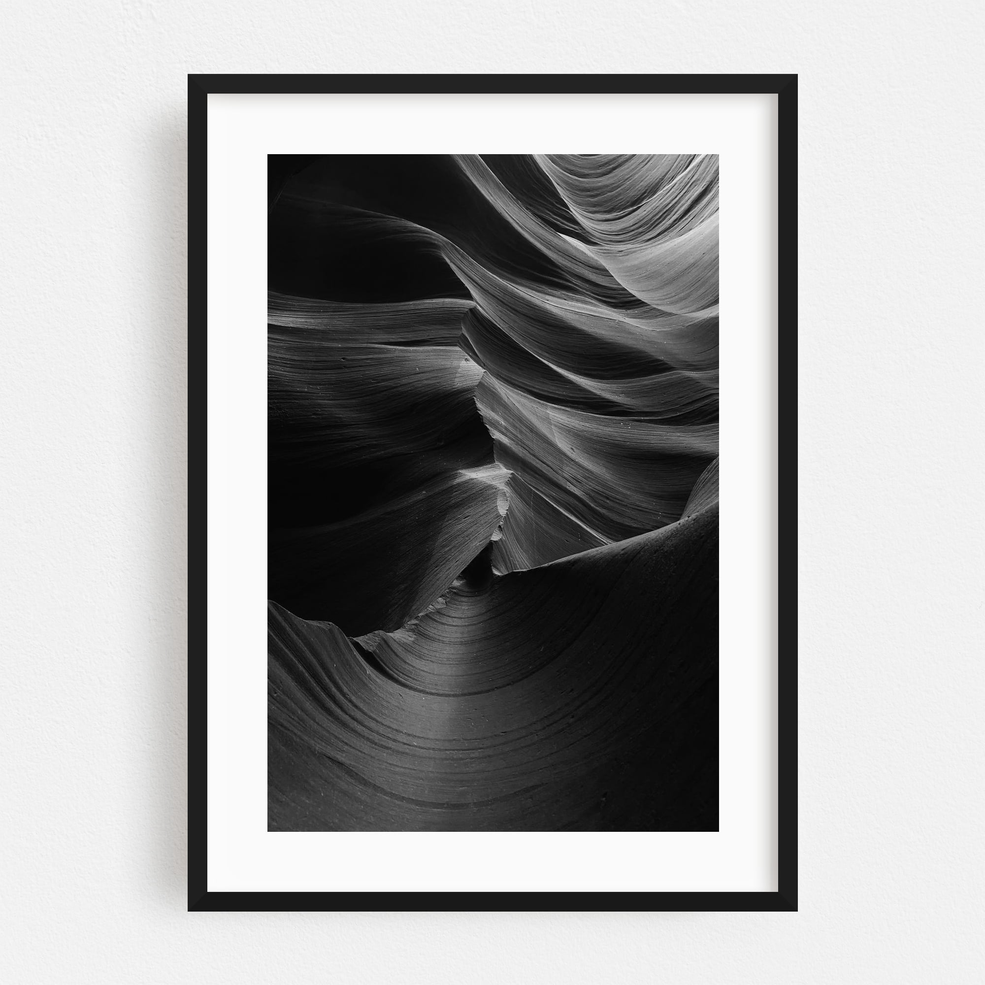 Antelope Canyon Black & White XIII - Arizona Photography Abstract Black ...