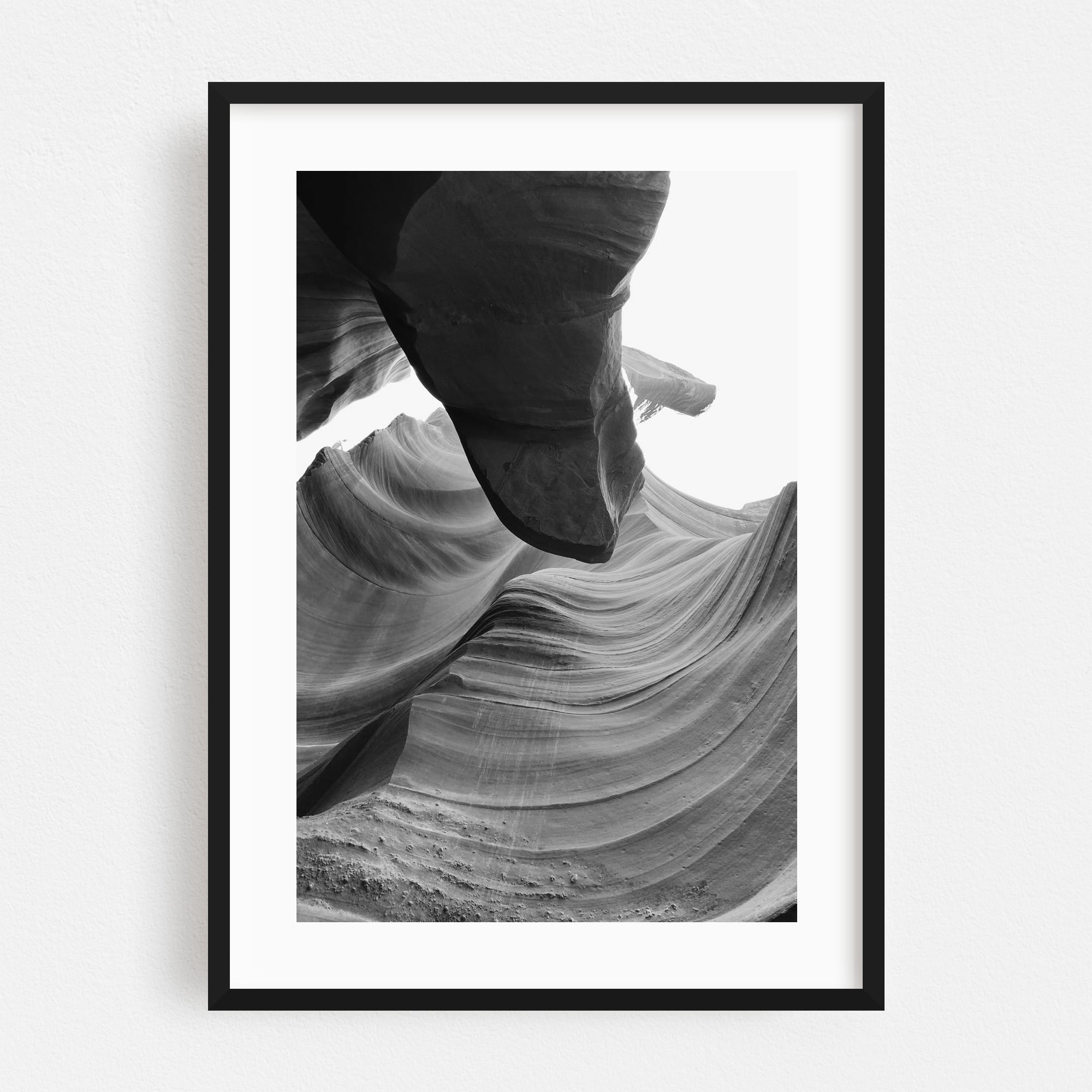 Antelope Canyon Black & White XLIV - Arizona Photography Abstract Black ...