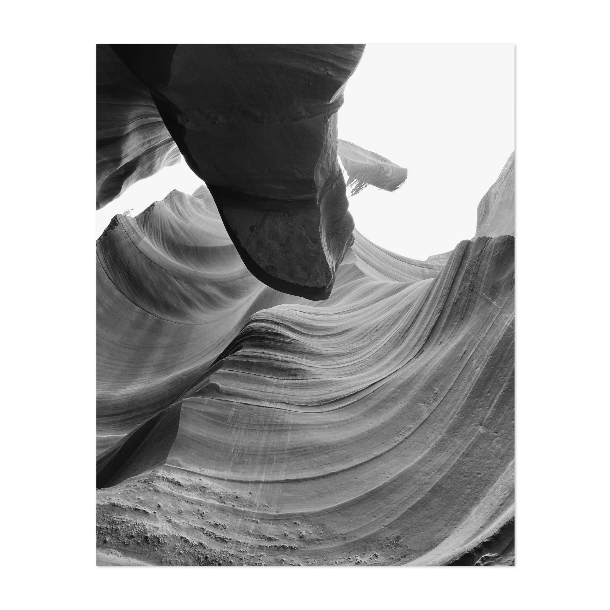 Antelope Canyon Black & White XLIV - Arizona Photography Abstract Black ...