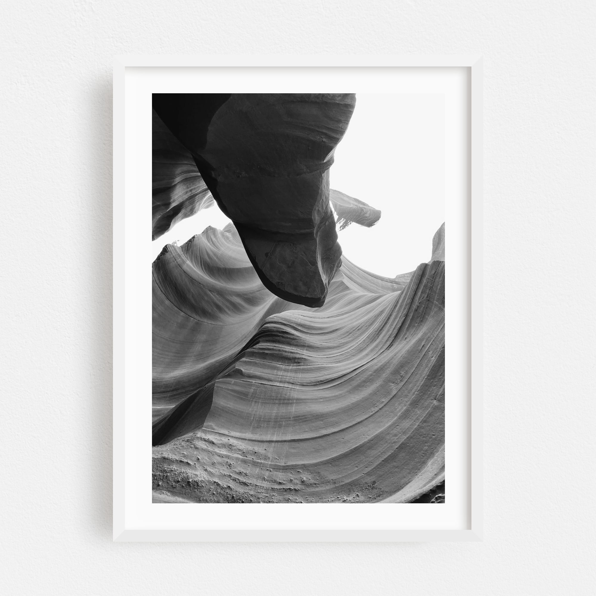 Antelope Canyon Black & White XLIV - Arizona Photography Abstract Black ...