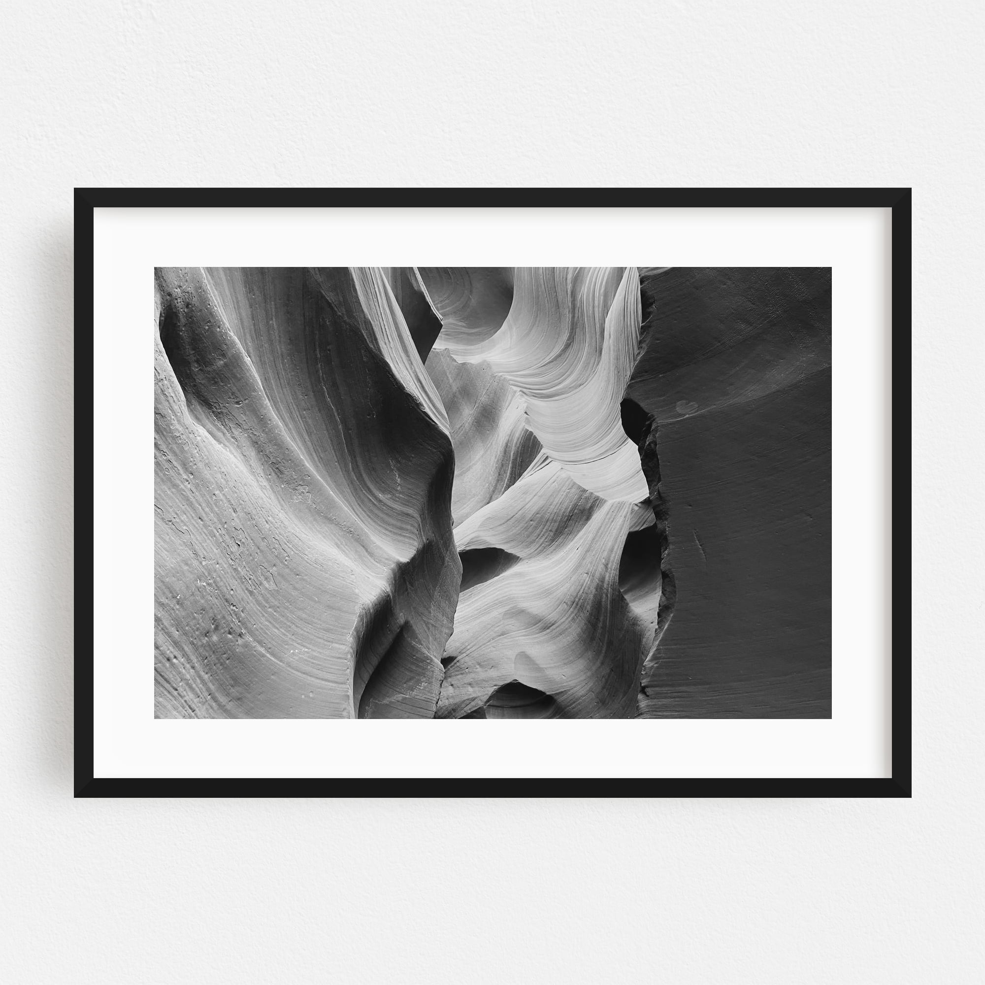 Antelope Canyon Black & White XVII - Arizona Photography Abstract Black ...