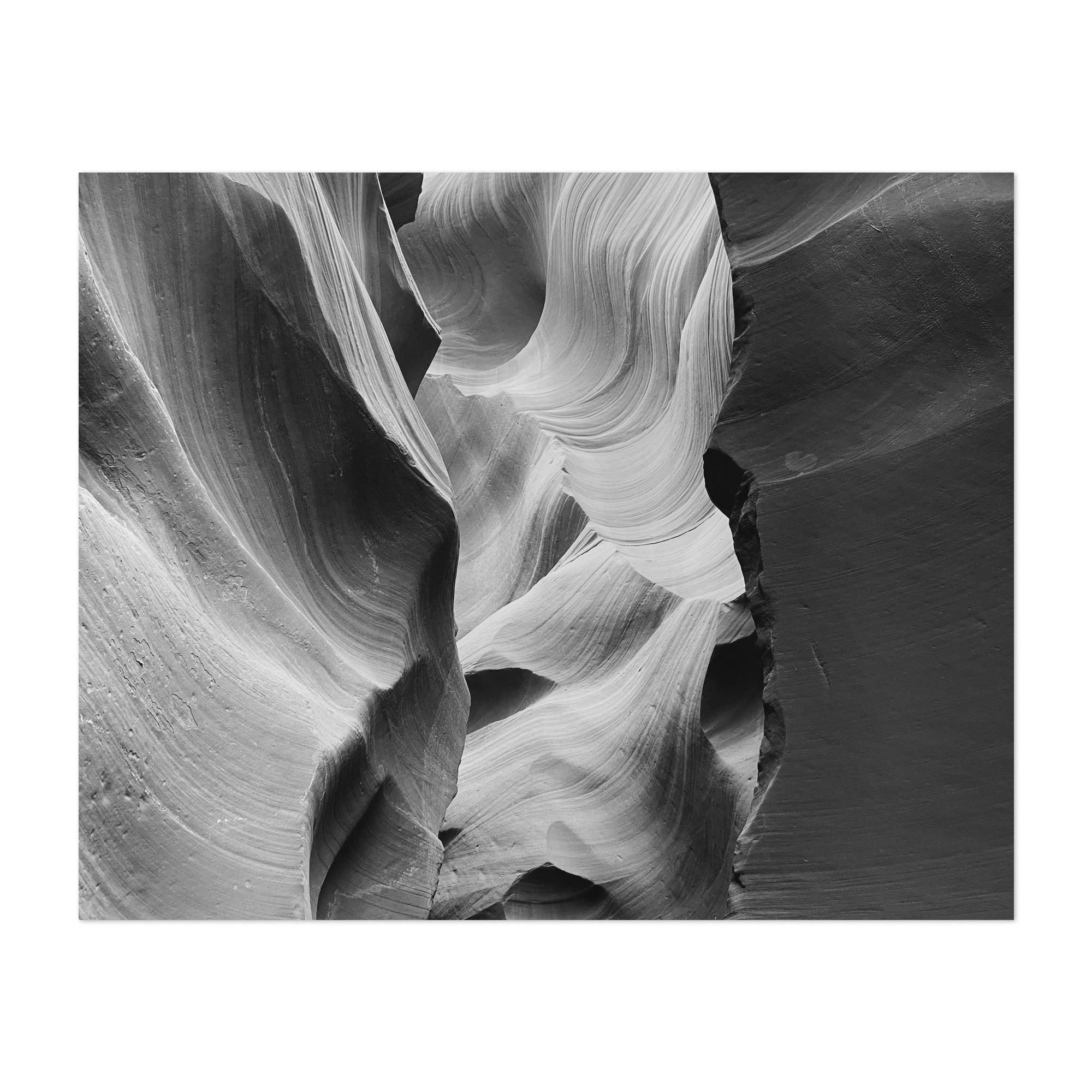 Antelope Canyon Black & White XVII - Arizona Photography Abstract Black ...