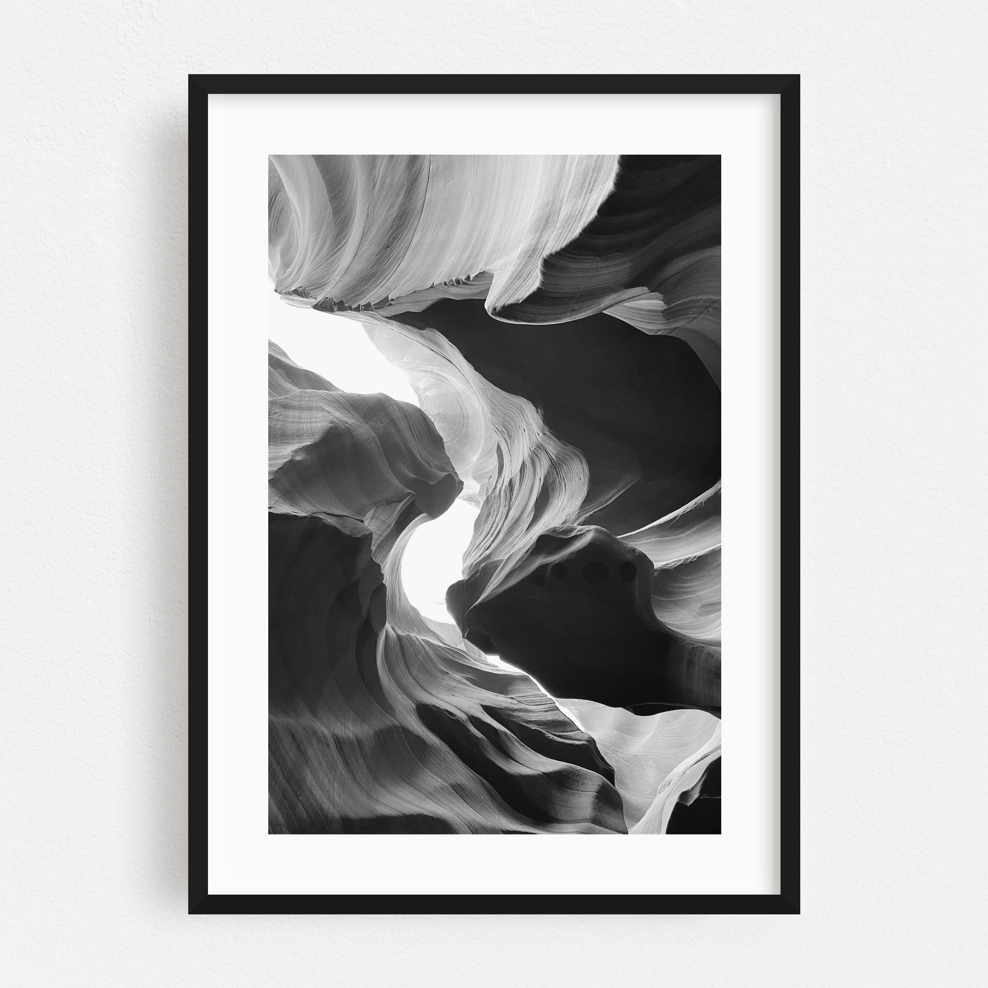 Antelope Canyon Black & White XXXI - Arizona Photography Abstract Black ...