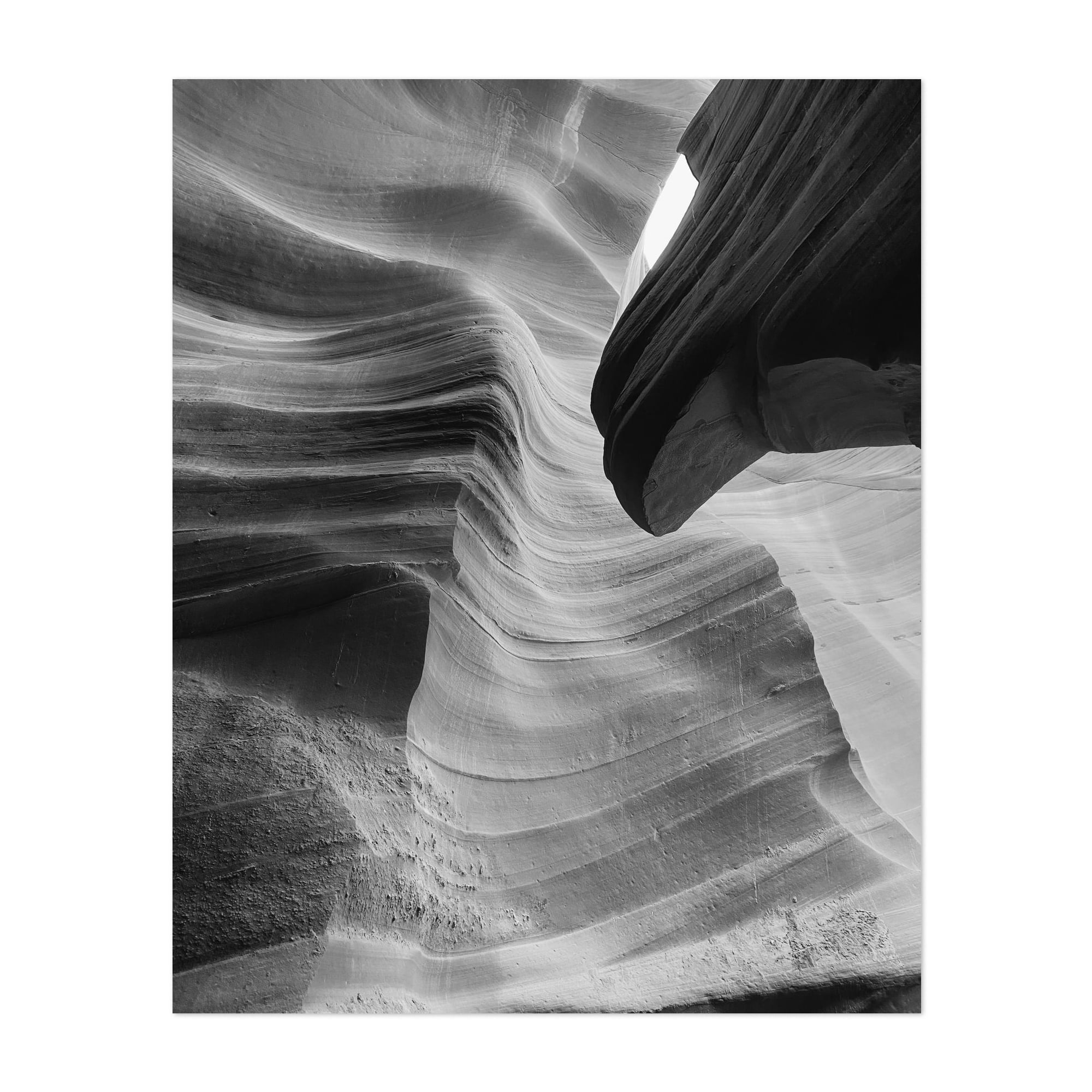 Antelope Canyon Black & White XXXVIII - Arizona Photography Abstract ...