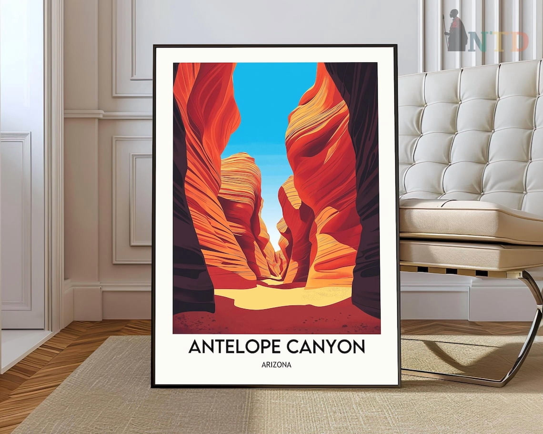 Antelope Canyon Travel Poster, Antelope Canyonantelope Canyon Poster ...