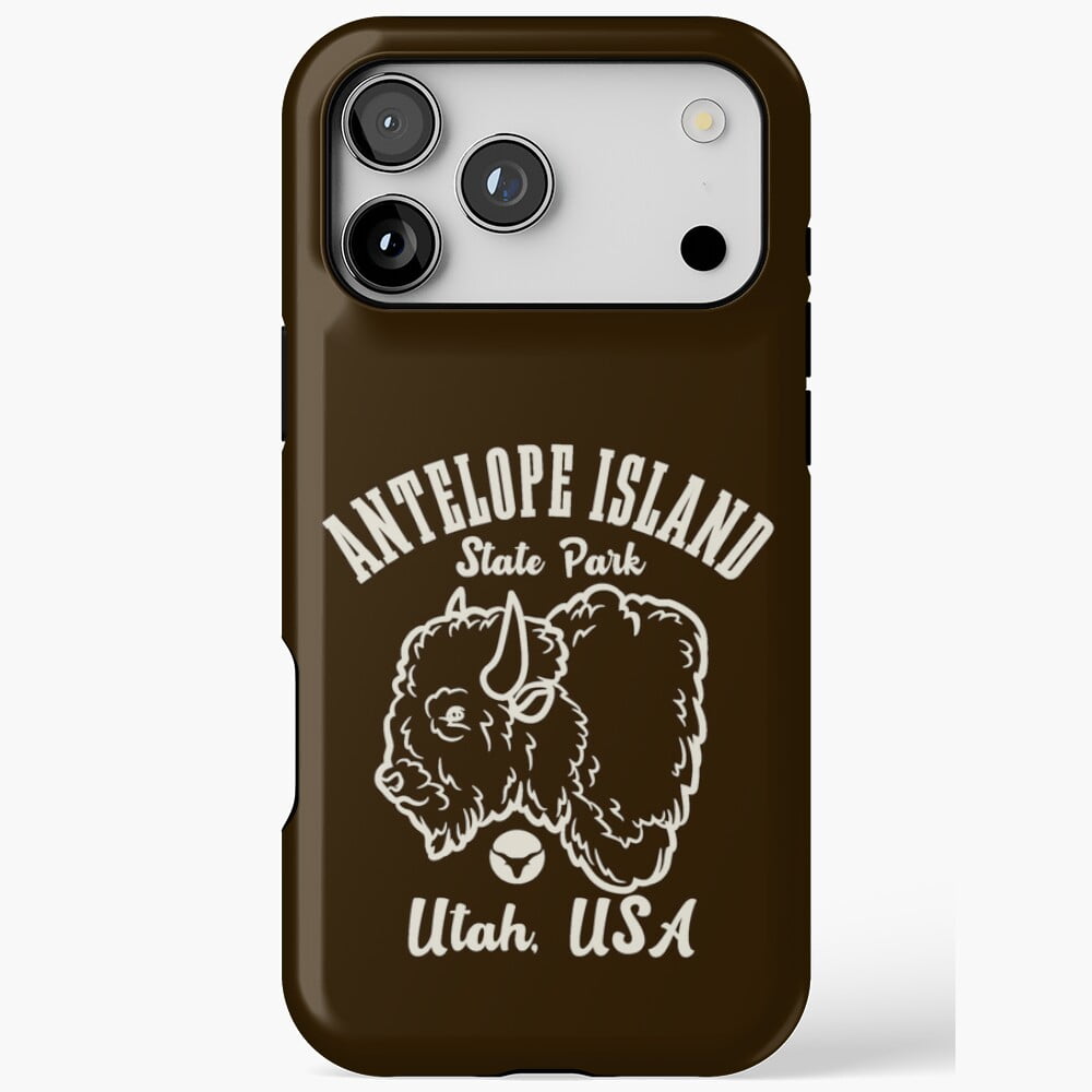 Antelope Island Utah State Park Bison Black For iPhone 11-17 Pro Max ...