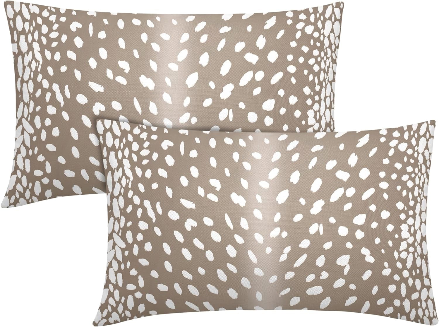 Antelope Lumbar Pillow Covers 12X20 Inch Beige Deer Animal Print ...
