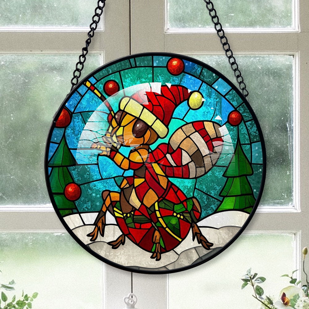 Antelope Ornament Christmas 2025, Antelope Stained Glass Window Hanging ...