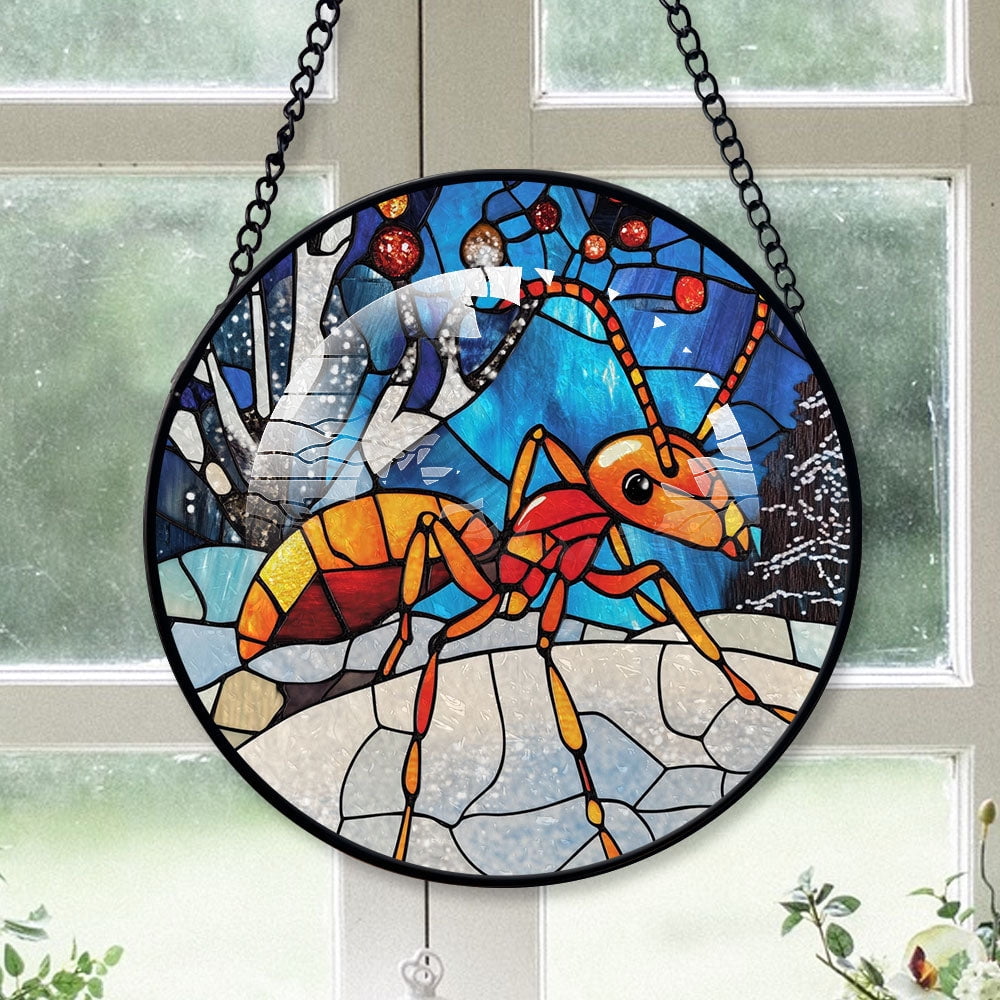 Antelope Ornament Christmas 2025, Antelope Stained Glass Window Panel ...