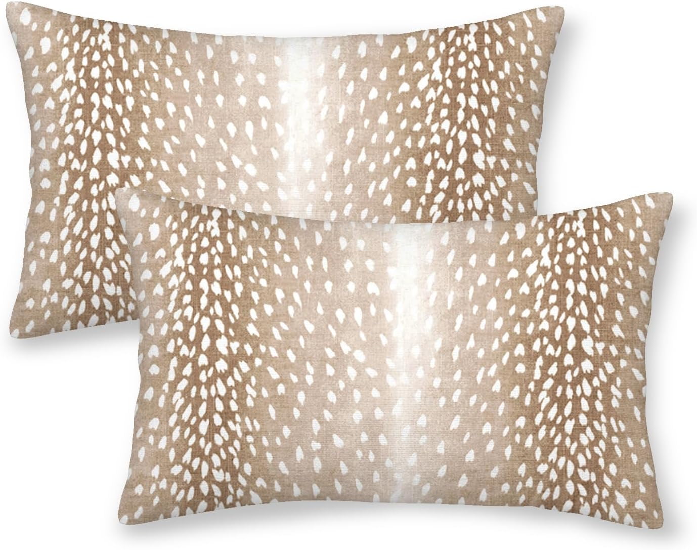Antelope Pillow Covers 12x20 Inch 2 Pcs Brown Deer Animal Skin Print ...