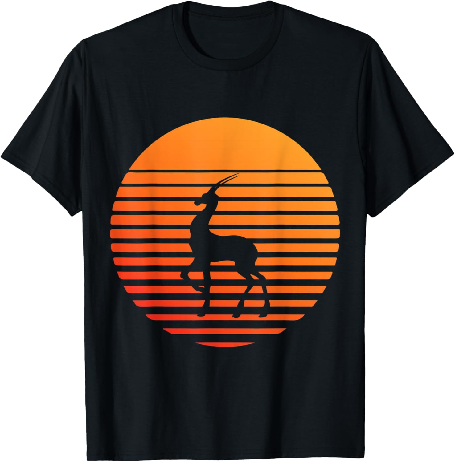 Antelope Shadow silhouette in front of a Sun T-Shirt men and women can ...