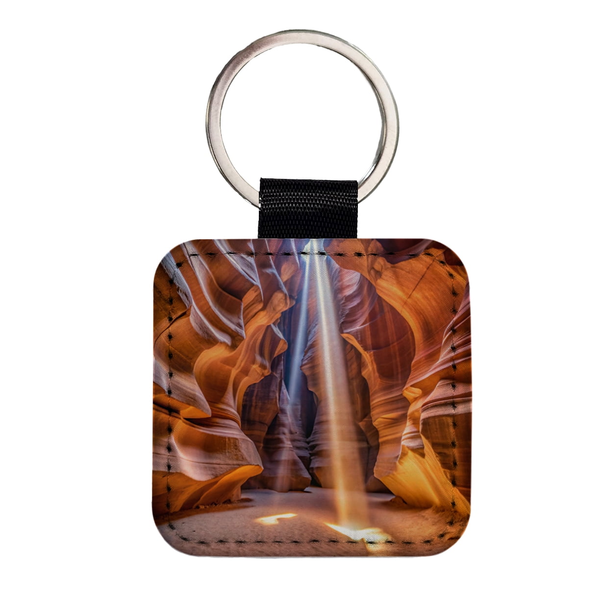 Antelope Slot Canyon Light Beams Utah Nevada Faux Leather Square ...
