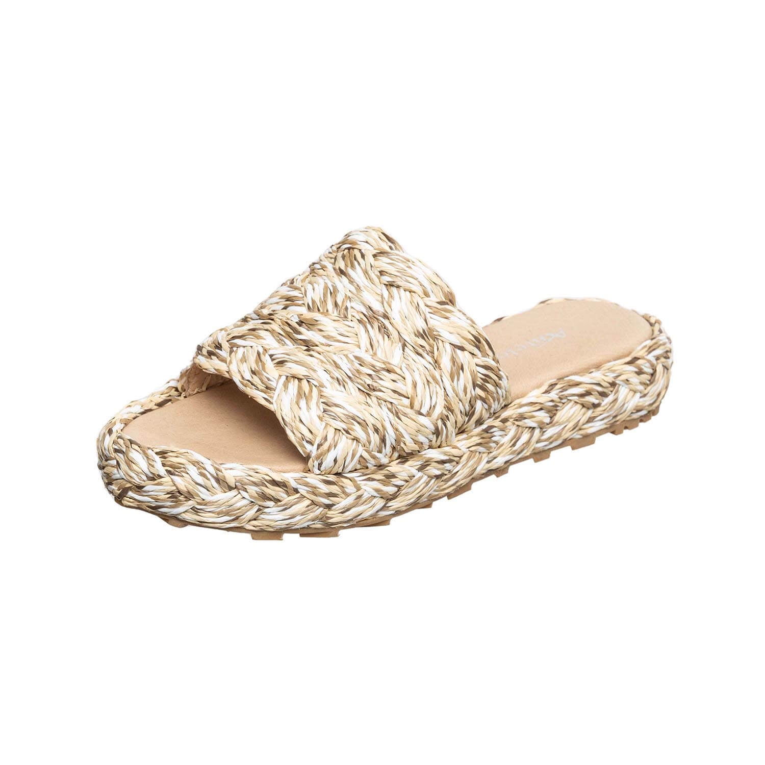 Antelope Women's Brea Rafia Flat Platform Sandals - Walmart.com