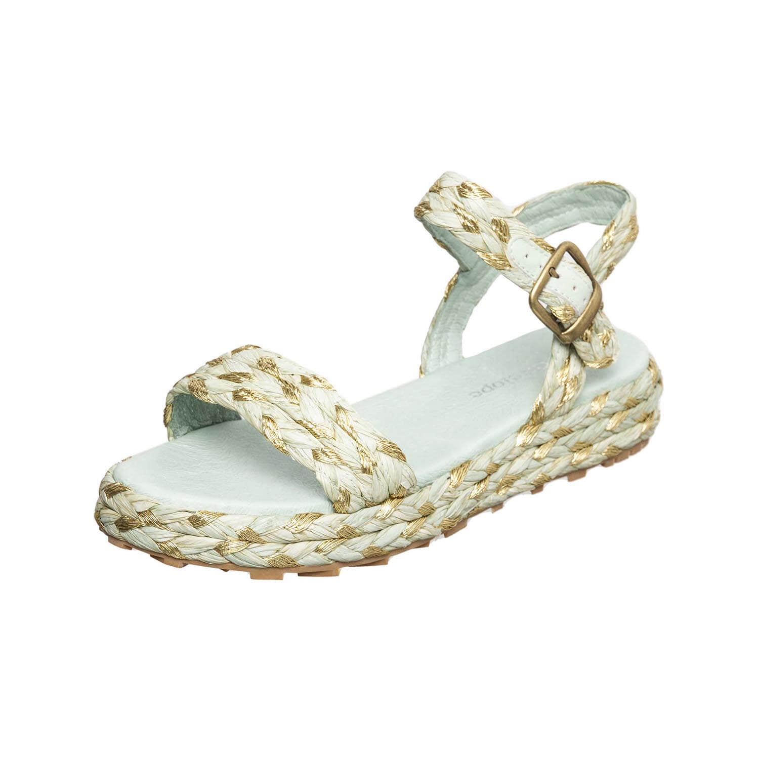 Antelope Women's Brenna Rafia Flat Platform Sandals - Walmart.com