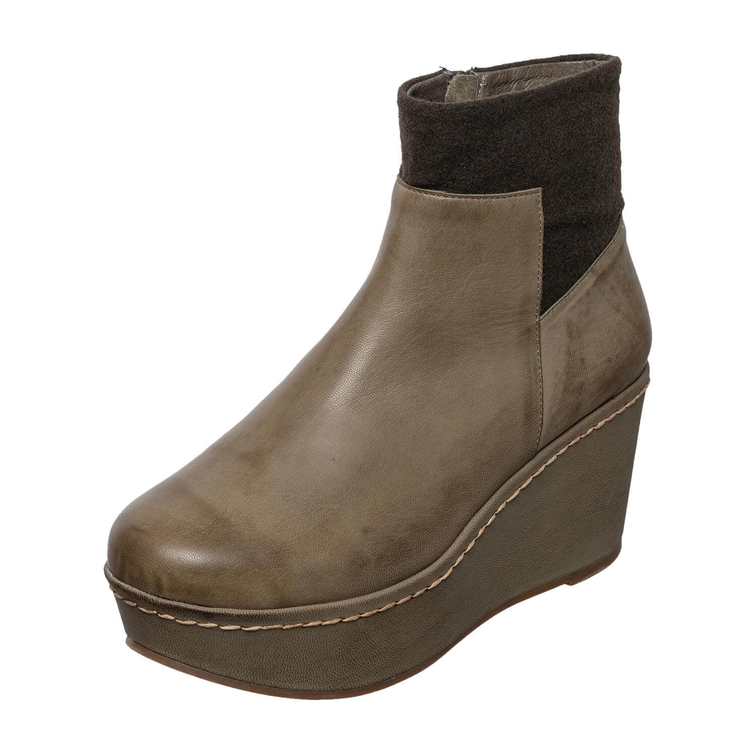 Antelope Women's Ria Leather Wedge Boots - Walmart.com