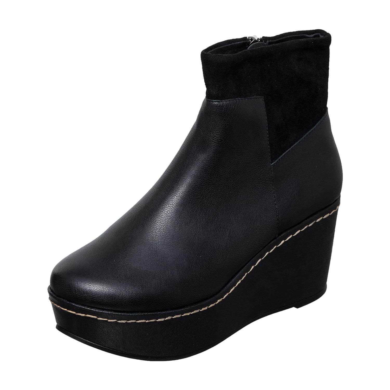 Antelope Women's Ria Leather Wedge Boots - Walmart.com