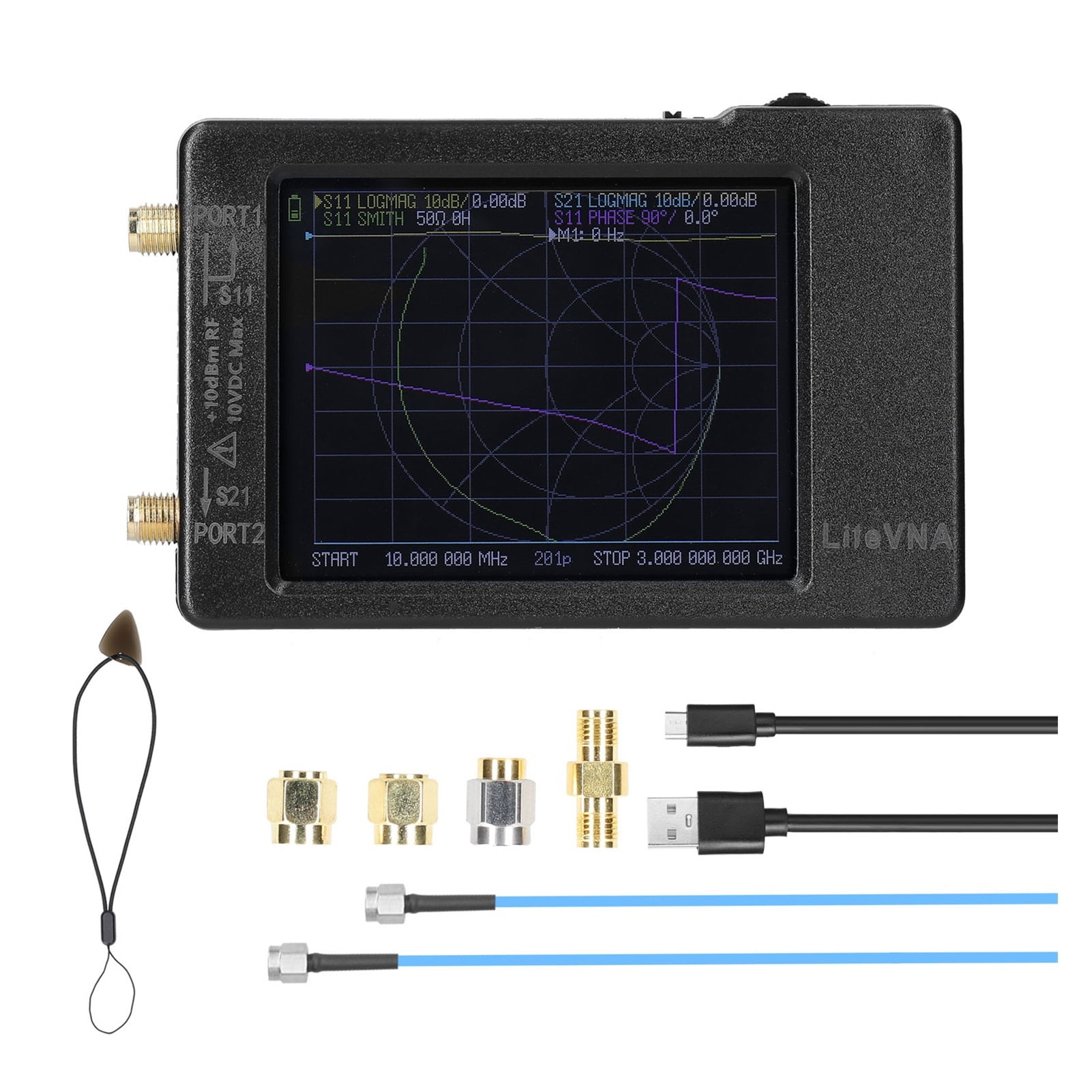 Antenna Analyzer 50kHz-6.3GHz LiteVNA64 Vector Network Analyzer HF VHF ...