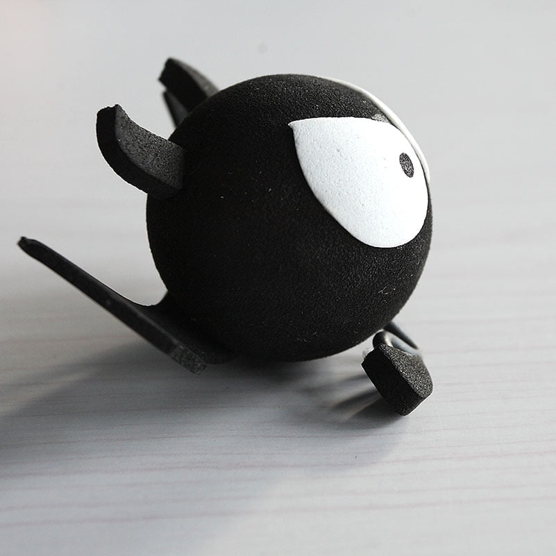 Antenna Balls Lovely Black Big Eyes BAT Decorative Car Antenna Topper ...