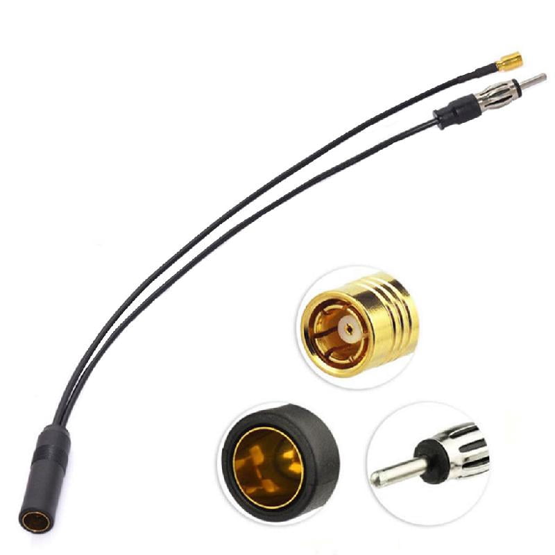 Antenna Converter Car Radio Splitter Plug Adapter DIN Aerial Dab+FM/AM ...