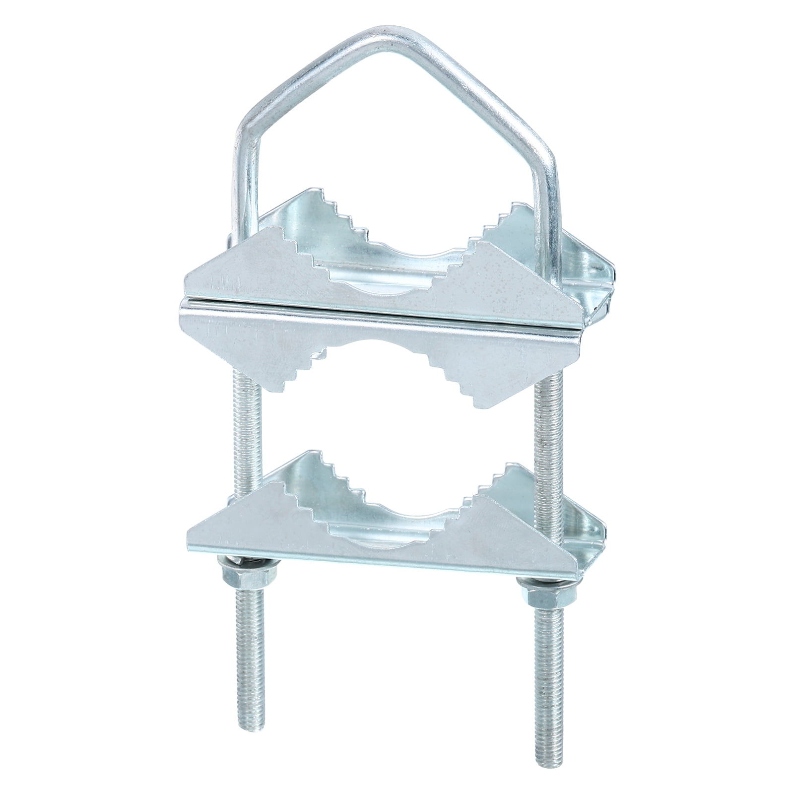 Antenna Mast Clamp V Jaw Block with U Bolts Mount Bracket M6x54x150mm 1 ...