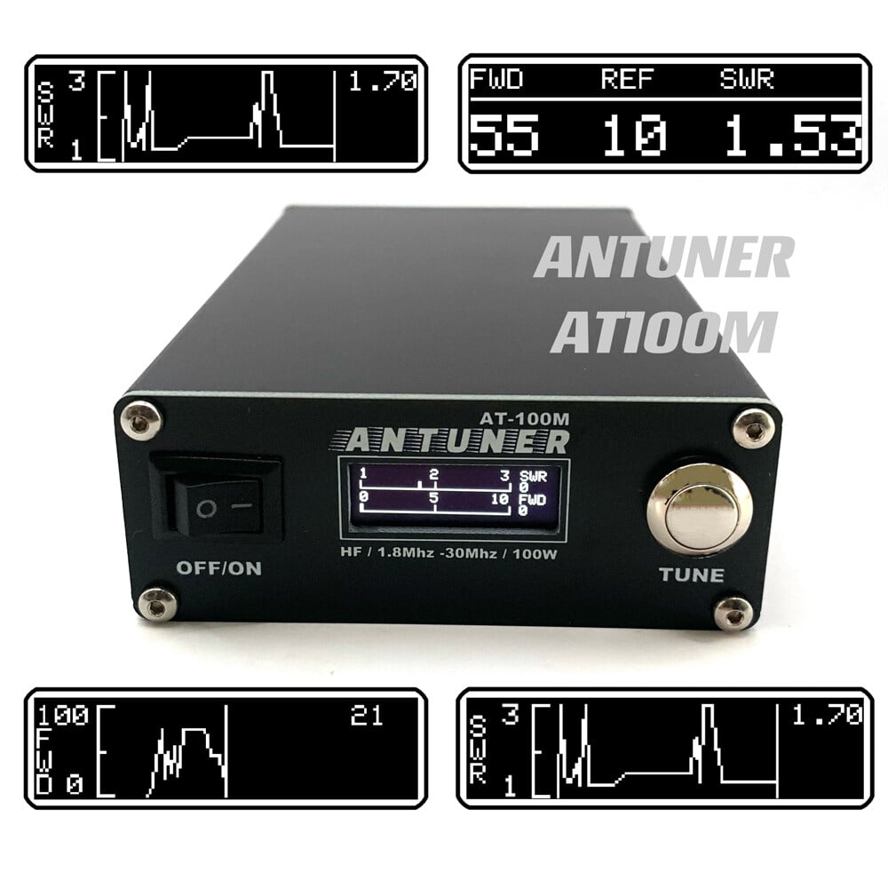 Antenna Tuner,Meter Hf Radio 1.8mhz-30mhz Dsfen Antenna Tuner Radio Ft-818 817 Built-in Meter Hf ...