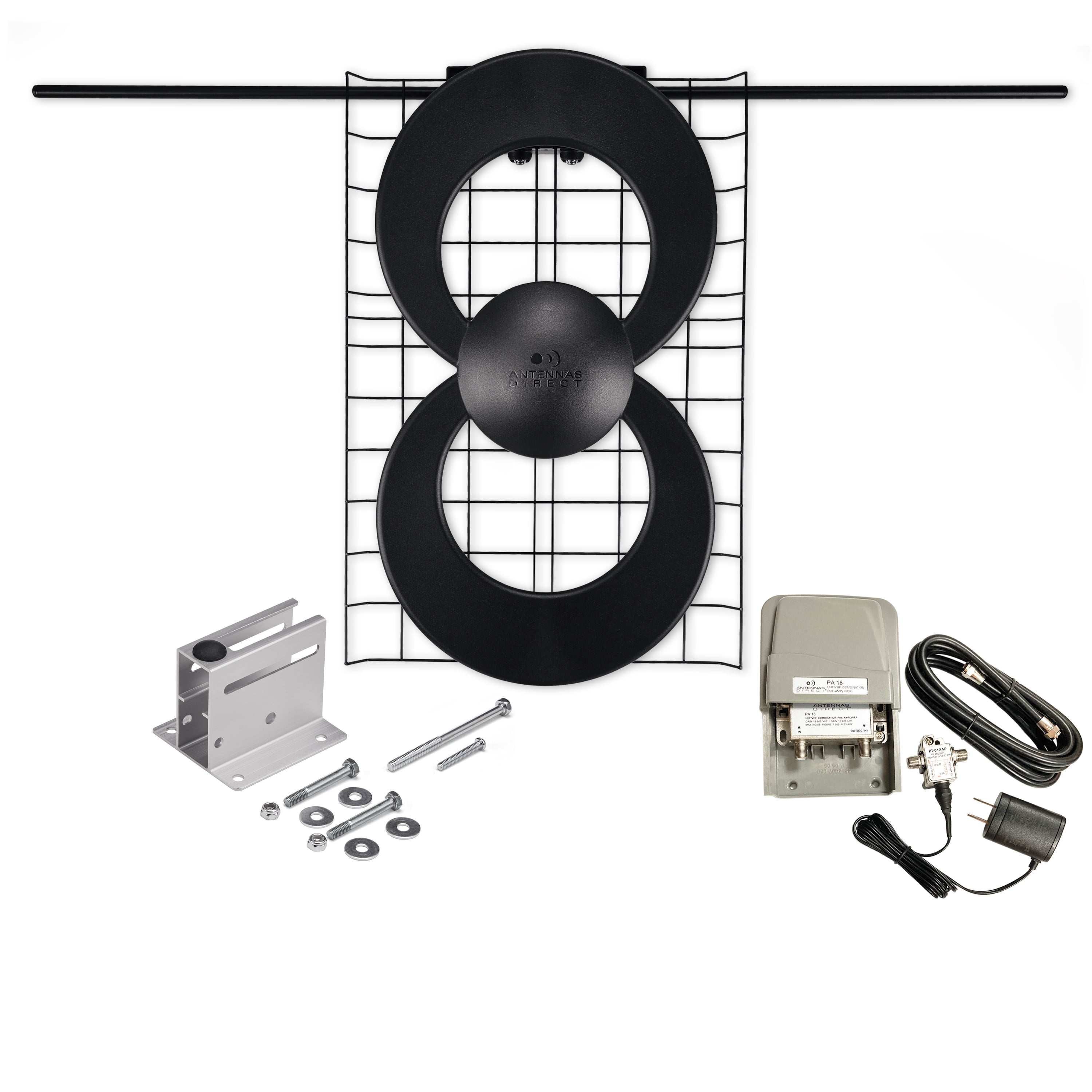 Antennas Direct ClearStream 2 RV Amplified On-The-Go TV Antenna, UHF ...