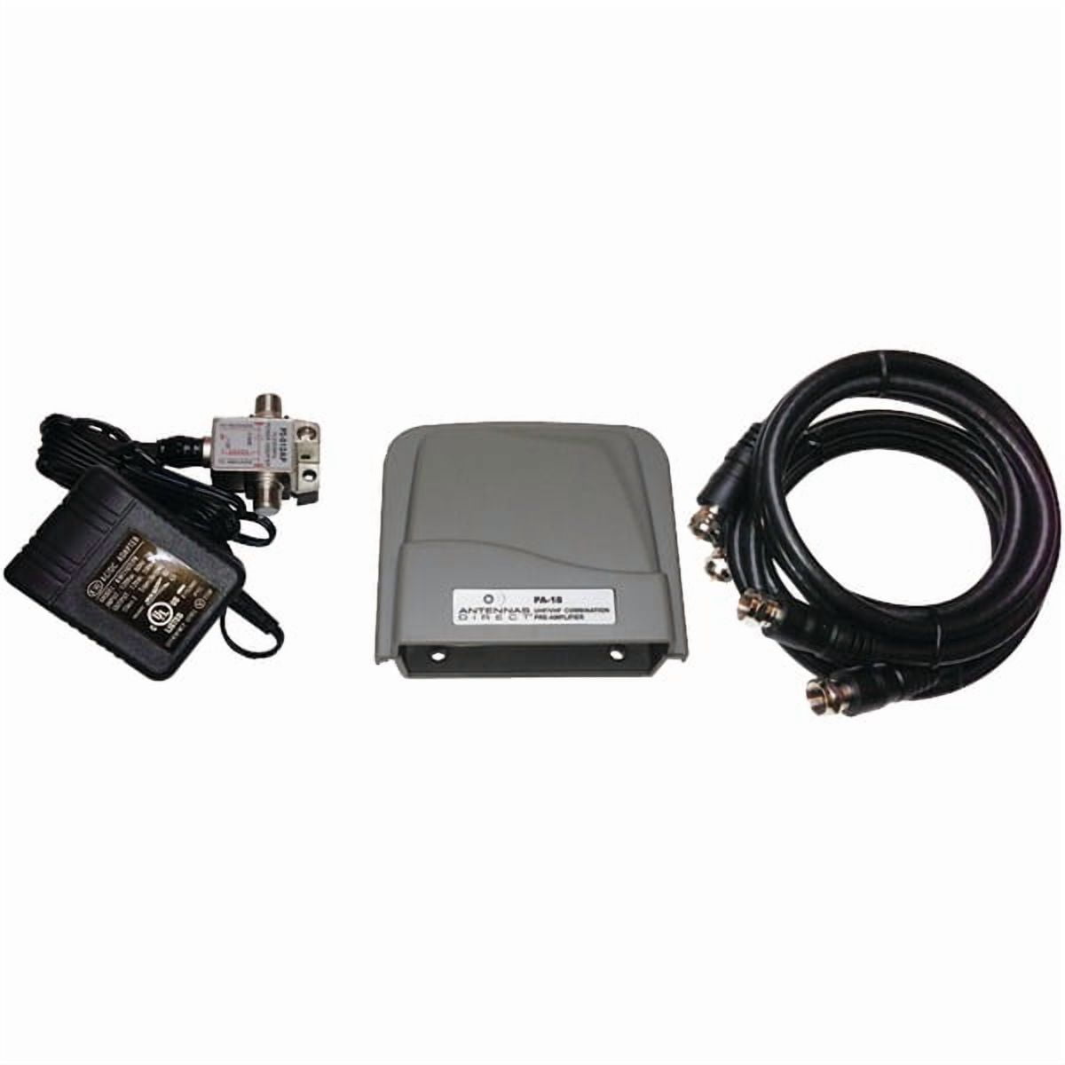 Antennas Direct PA18 UHF VHF TV Antenna Kit, Signal Booster for Outdoor ...