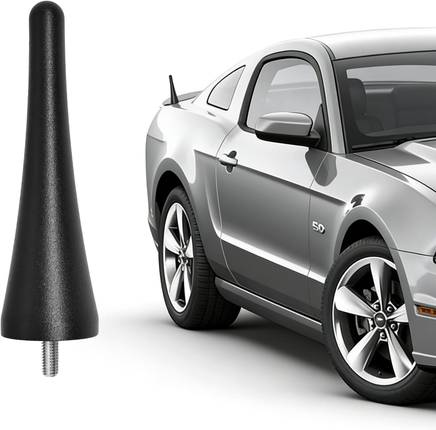 Antennas for Ford Mustang (2010-2014) 3.8 Inch Rubber Antenna ...