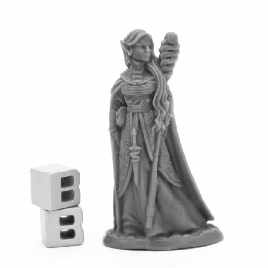 Anthanelle Elf Wizard Miniature 25mm Heroic Scale Bones Black Reaper ...