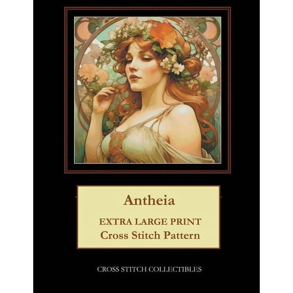 Antheia: Extra Large Print Cross Stitch Pattern (Paperback) - Walmart.com