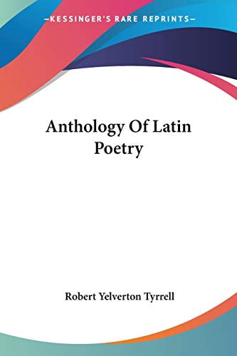 Anthology of Latin Poetry - Walmart.com
