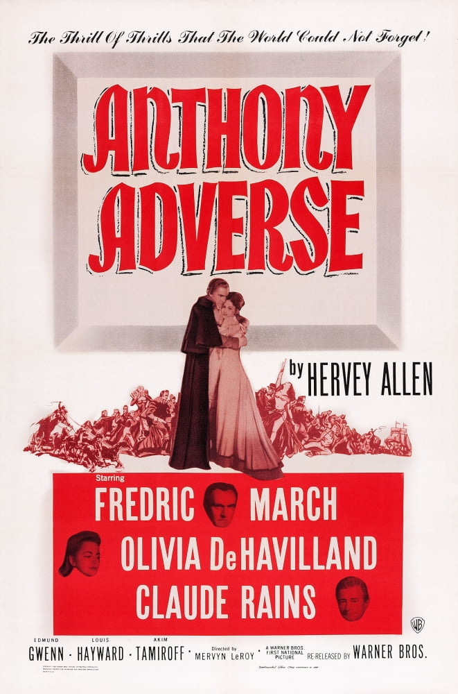 Anthony Adverse U Movie Poster Masterprint - Walmart.com