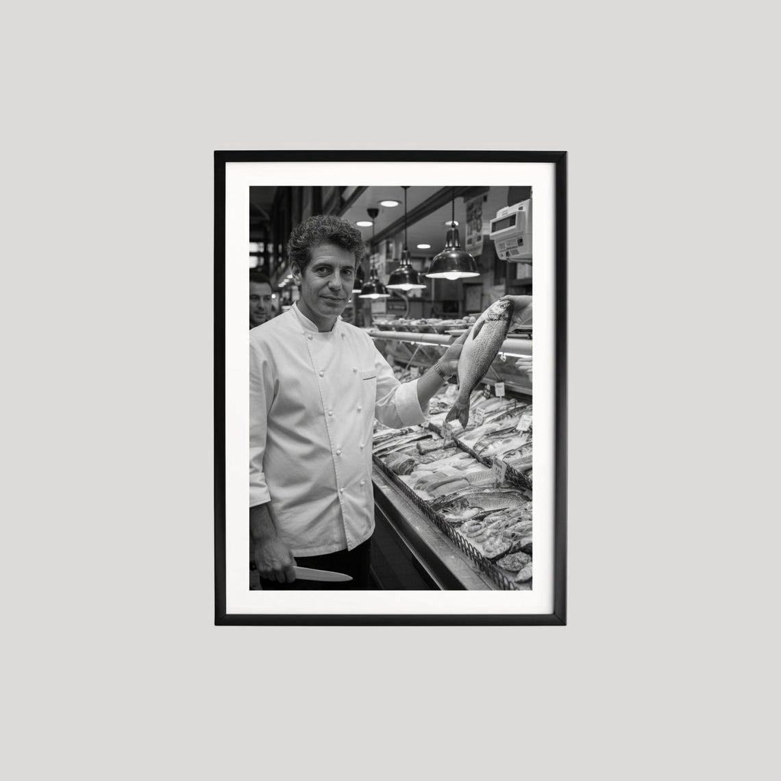 Anthony Bourdain Chef at Fish Market Fine Art Photography, Unframed ...