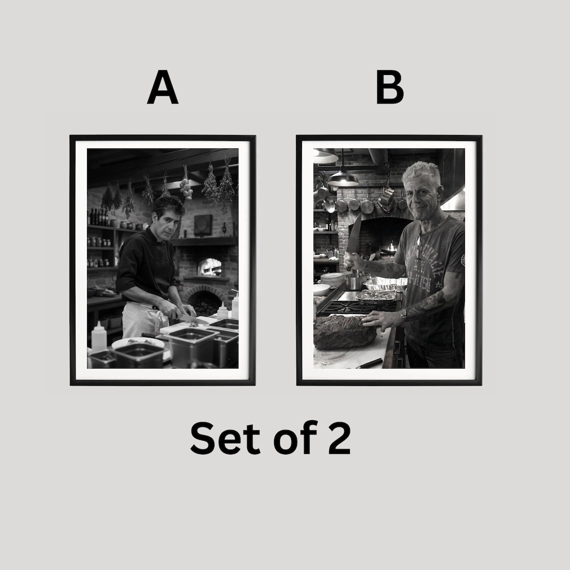 Anthony Bourdain Kitchen Photography Celebrity Chef Wall Art Culinary ...